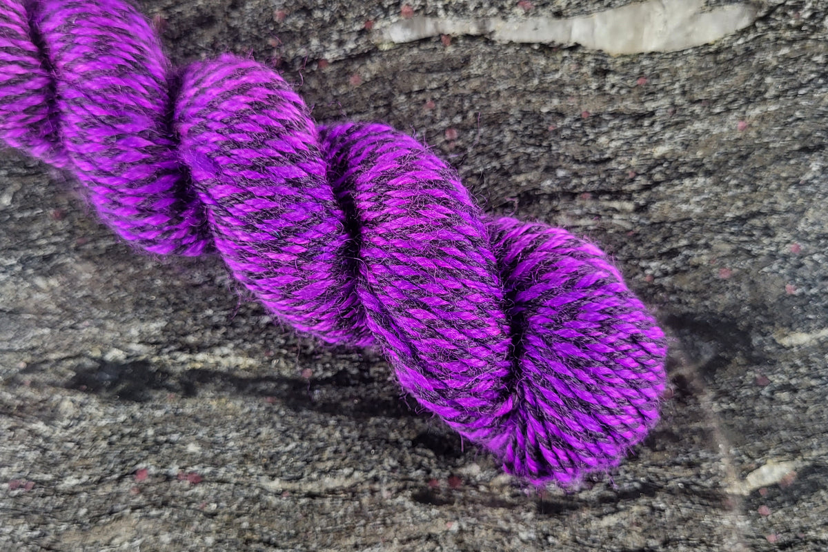 Marled Electric Purple - 110g - Fingering – Timber Yarns