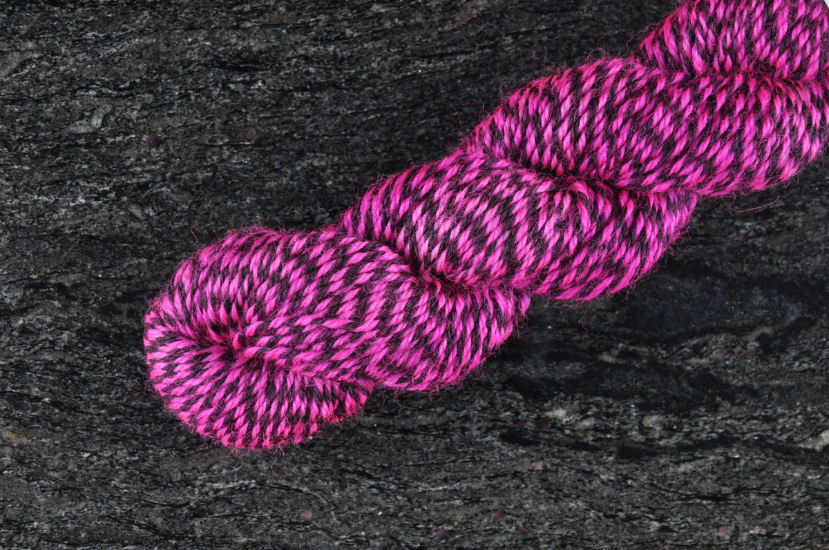 Marled Neon Pink - 110g - Fingering – Timber Yarns