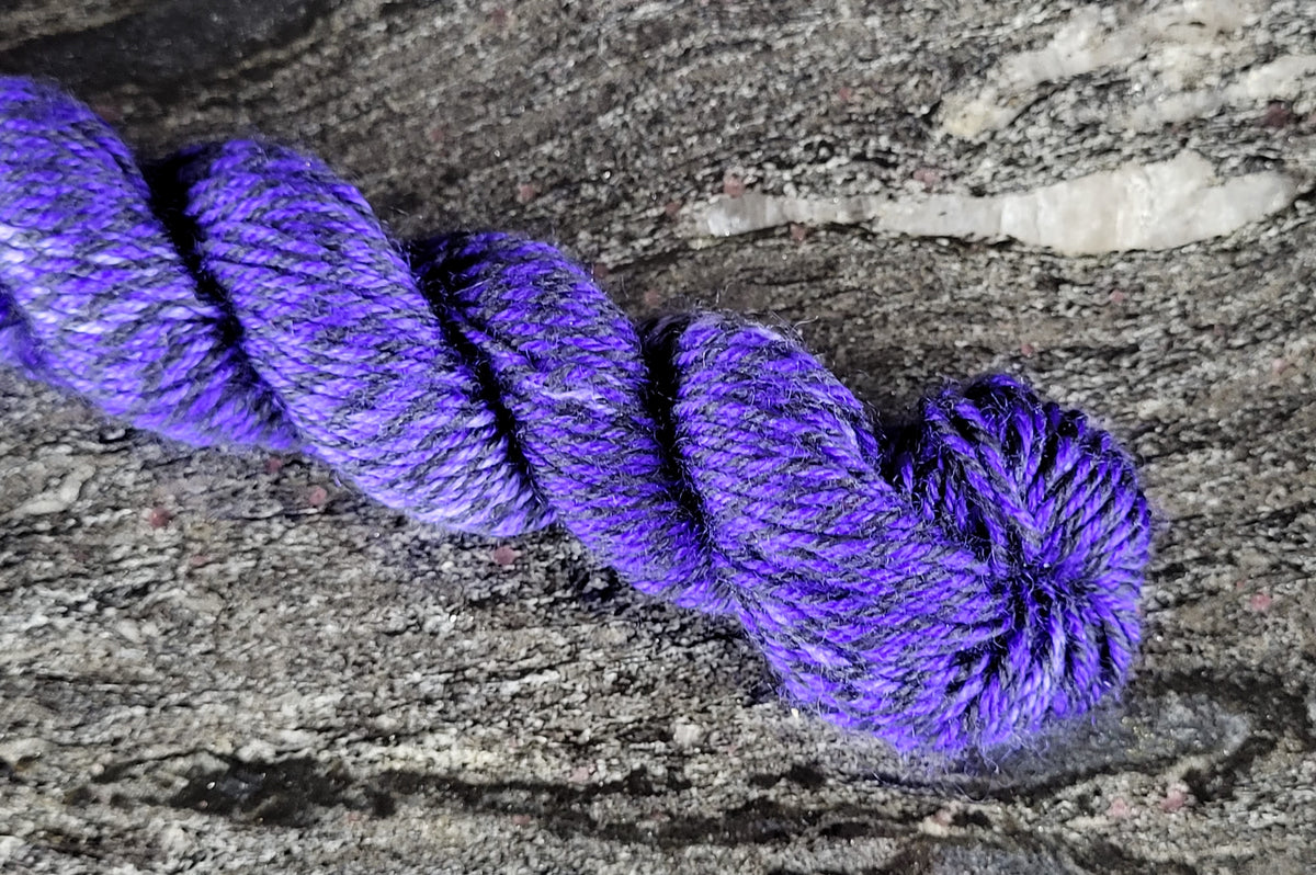 Marled True Purple - 110g - Fingering – Timber Yarns